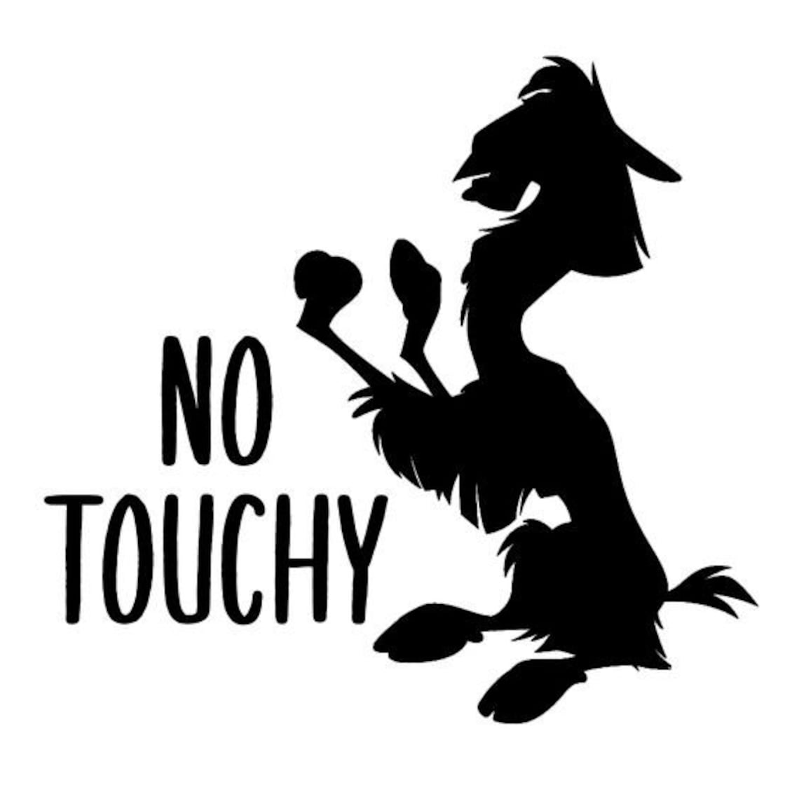 No Touchy Llama Decal - Etsy