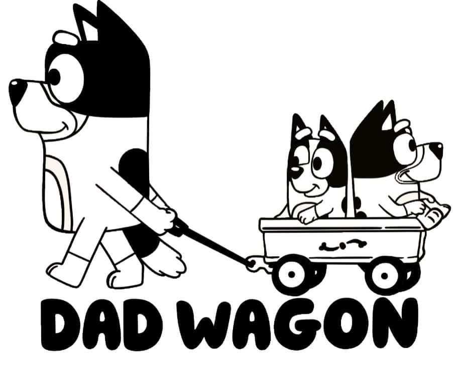 Bandit Dad Wagon Decal - Etsy