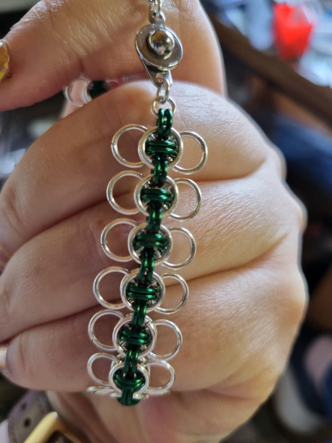 Handmade Celtic Wings Weave Chainmail Bracelet - Etsy