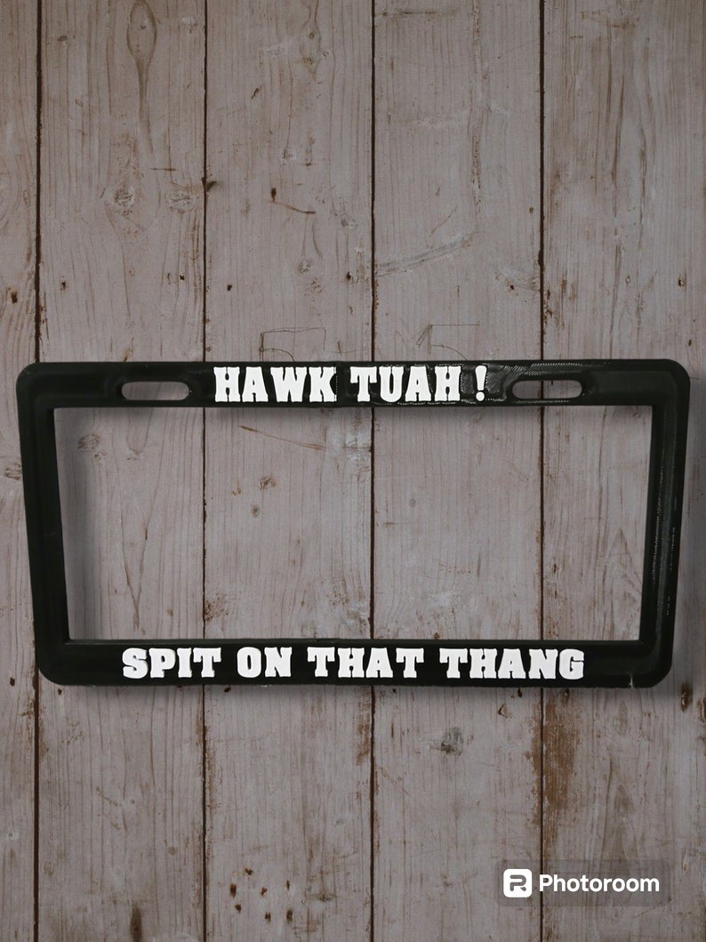 HAWK TUAH Meme License Plate Fame / Cover - Etsy