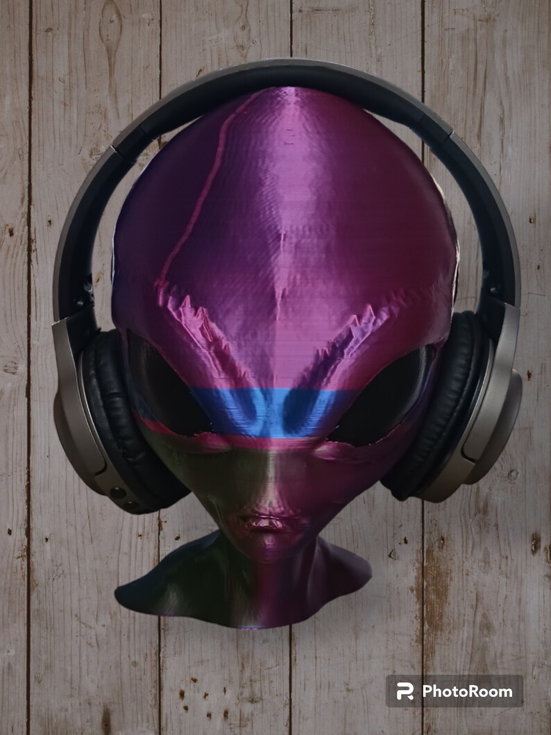Alien Headphone Stand Bust Decor - Etsy