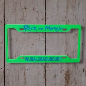 Rick & Morty License Plate Frame / Cover - Etsy