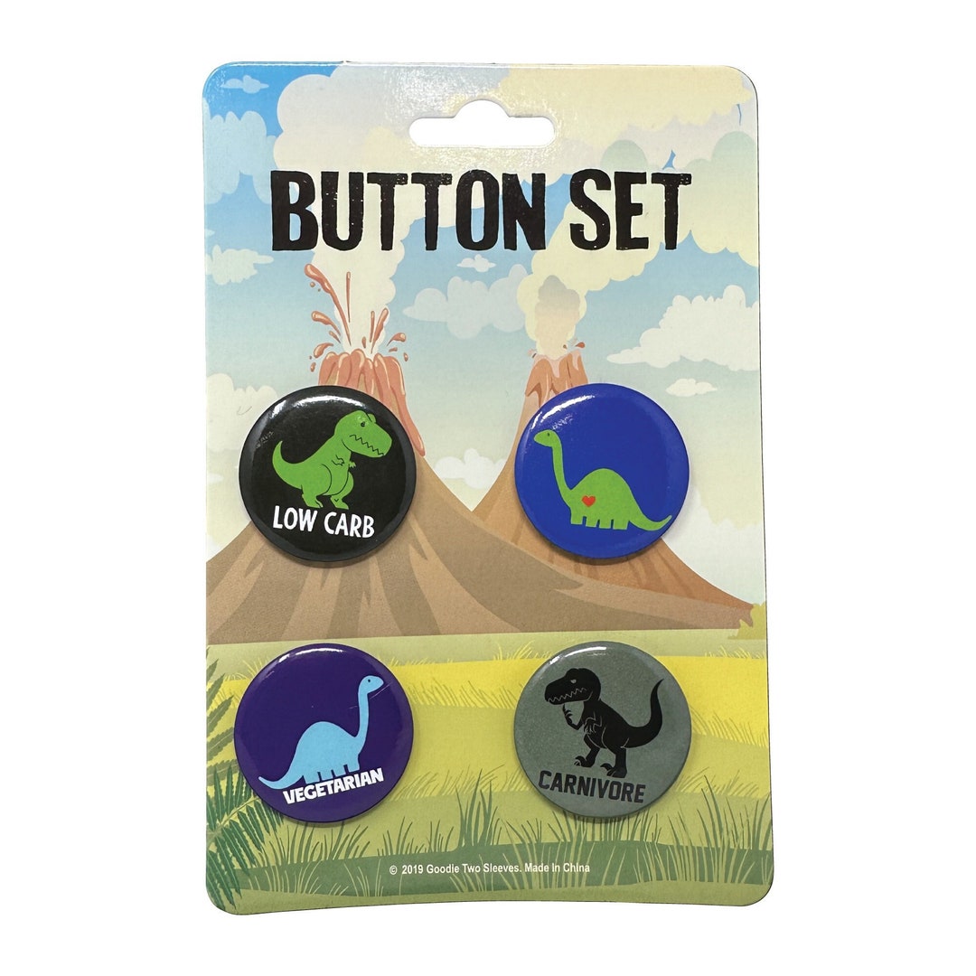 Dino Variety Button Set - Etsy