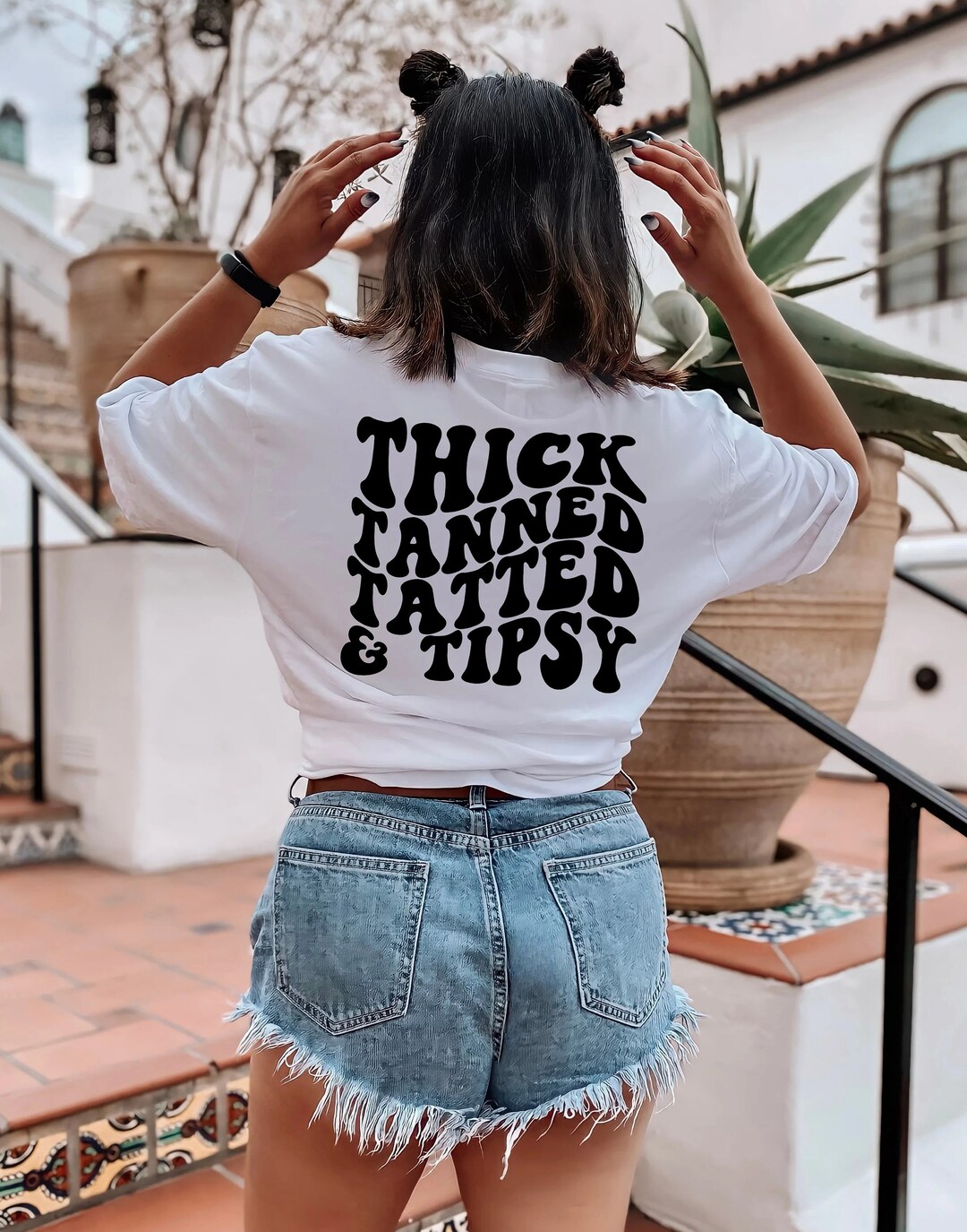 Thick Tatted Tanned & Tipsy Graphic Tee T-shirt for Women - Etsy