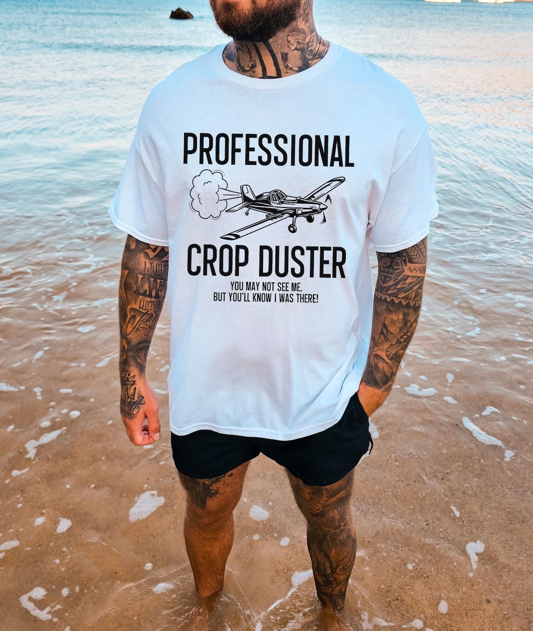Professional Crop Duster Shirt for Men, Gifts for Boyfriend, Farting Gift, Fart Gift, Farting ...