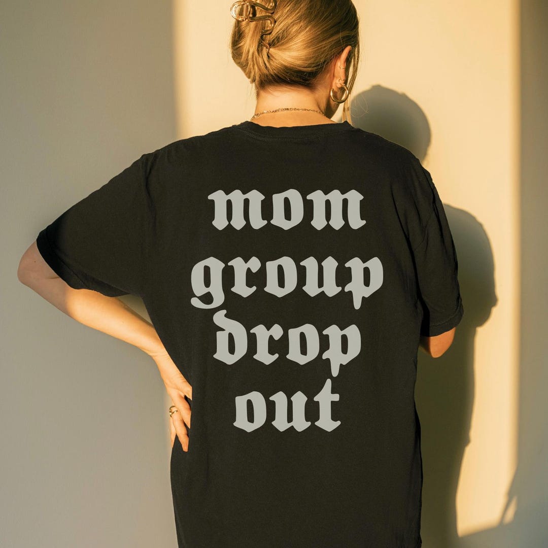 Mom Group Dropout Graphic Tee Shirt for Women, Mom Shirt, Trendy, Retro ...