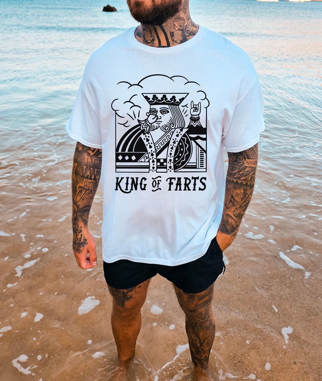 King of Farts Tee Shirt for Men, Gifts for Boyfriend, Farting Gift ...