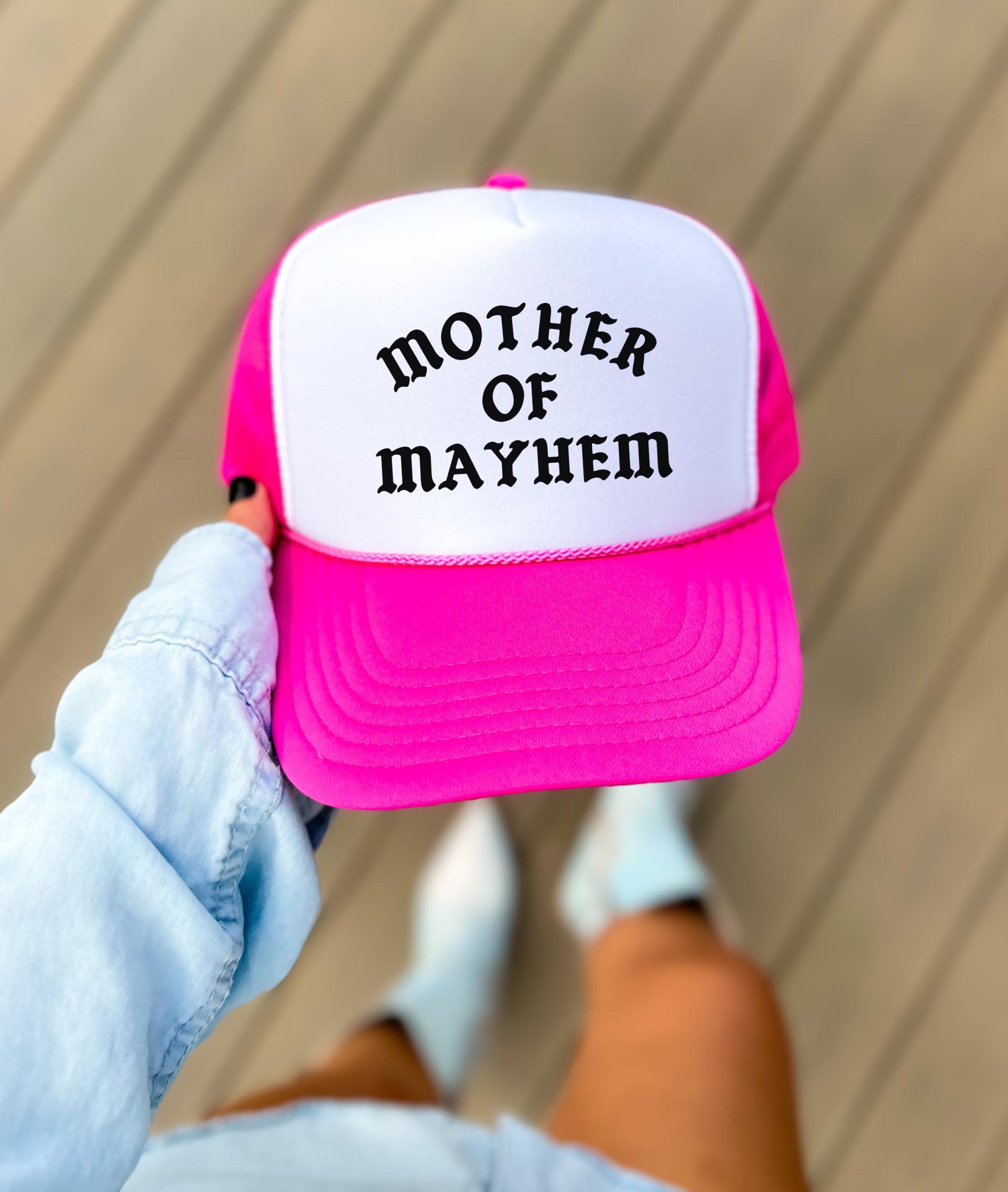 Mother of Mayhem Trucker Hat for Women, Womens Trucker Hat, Mom Hat ...