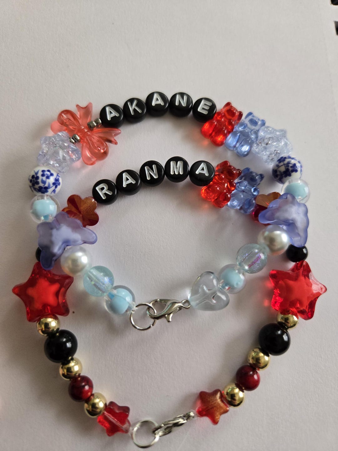 Ranma Saotome and Akane Tendo Matching Couple's Bracelets Ranma One Half Inspired Fan Bracelets ...
