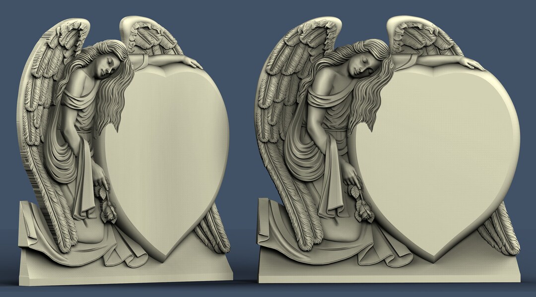 Tombstone Gravestone STL - Etsy
