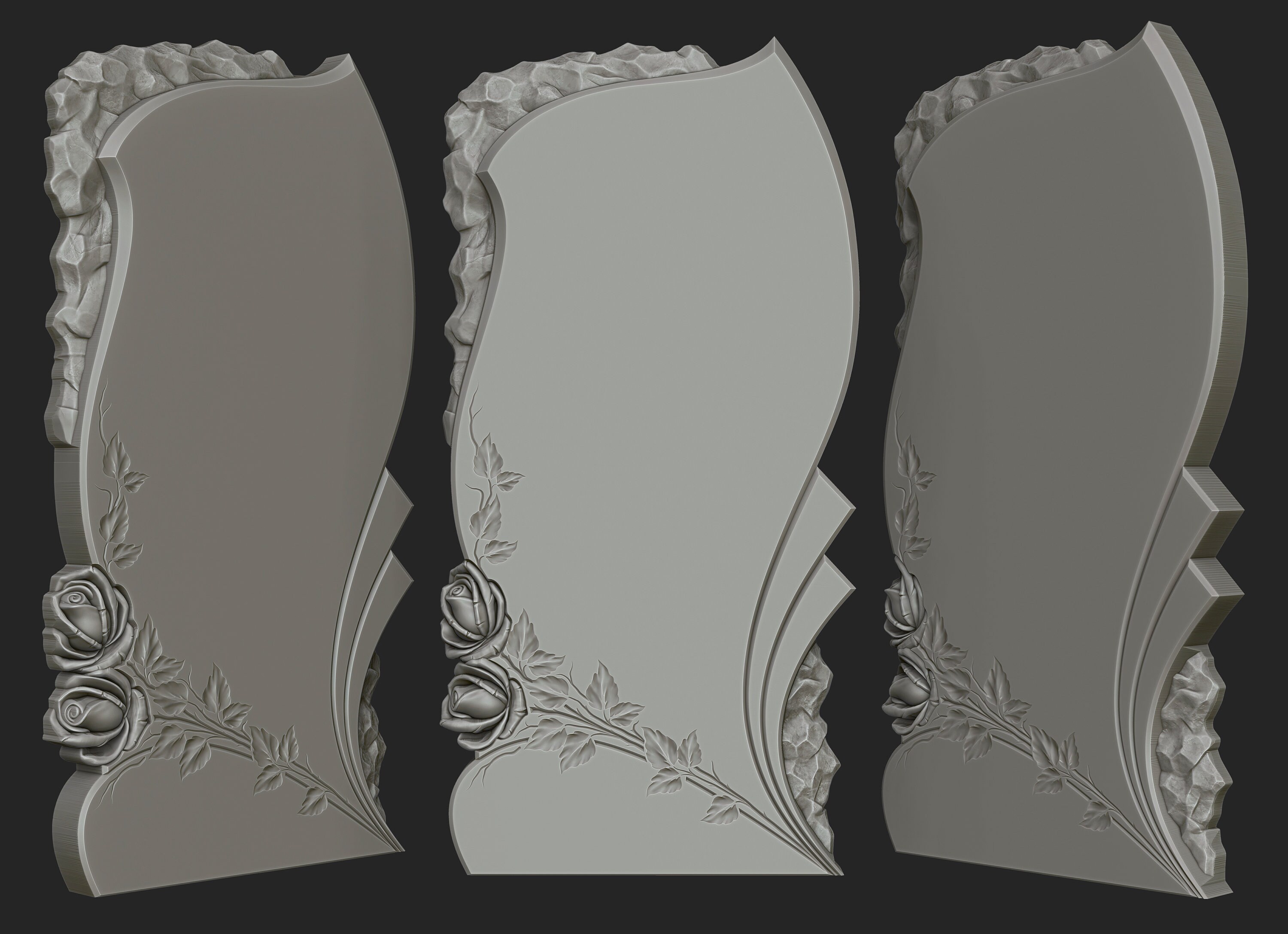 Tombstone Gravestone STL - Etsy