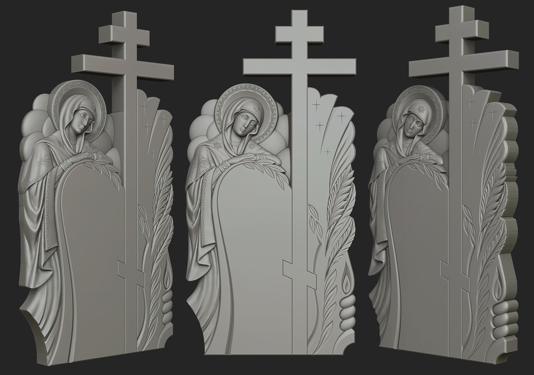 Tombstone Gravestone STL - Etsy