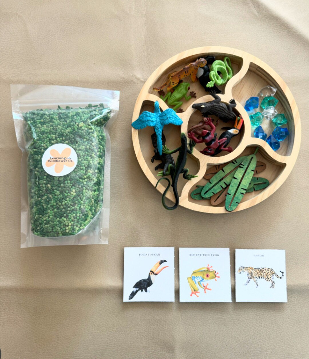 Rainforest Sensory Bin - Etsy