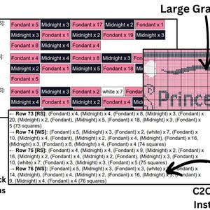 Princess C2C Crochet Pattern - Etsy