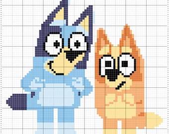 Bluey C2c Crochet Pattern - Etsy