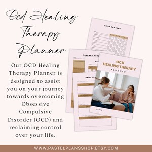OCD Healing Therapy Planner Printable, Cognitive Behavioral Therapy ...