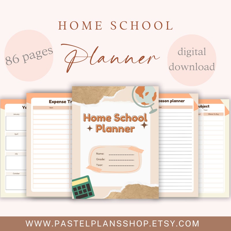 Homeschool Planner Printable - Etsy