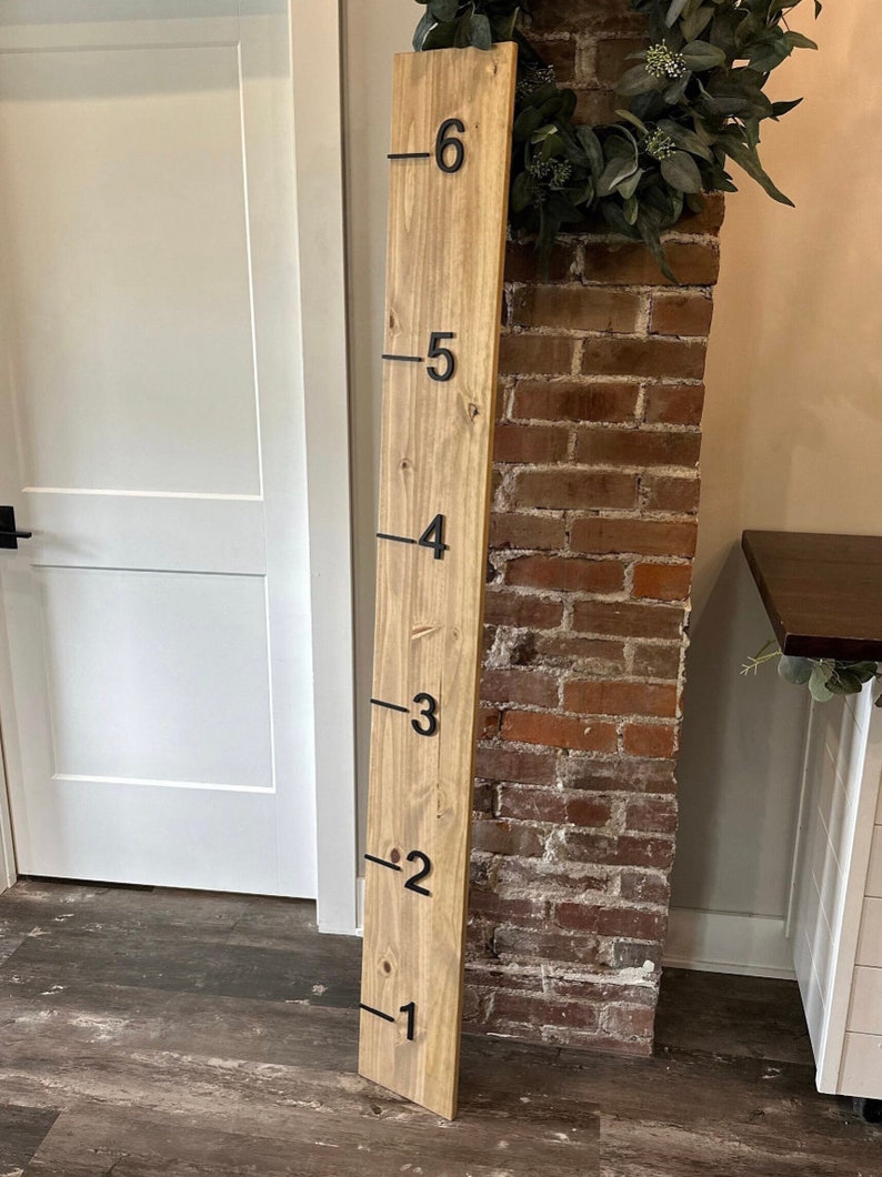 Wooden Growth Chart for Kids, Ruler for Kids Height, Milestone Tracker ...