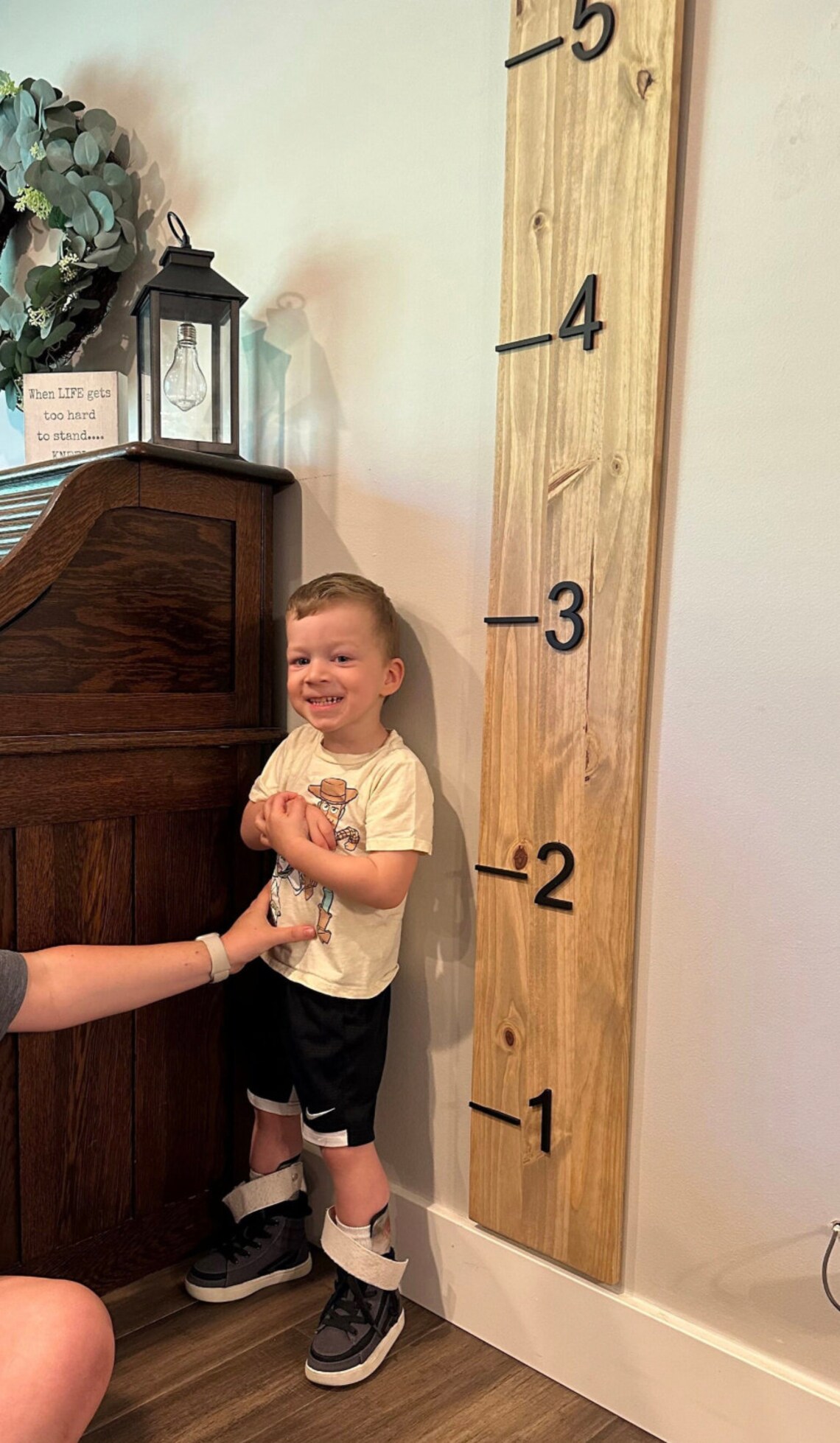 Wooden Growth Chart for Kids, Ruler for Kids Height, Milestone Tracker ...