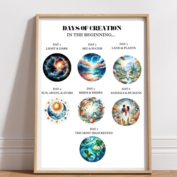 7 Days Creation Craft - Etsy