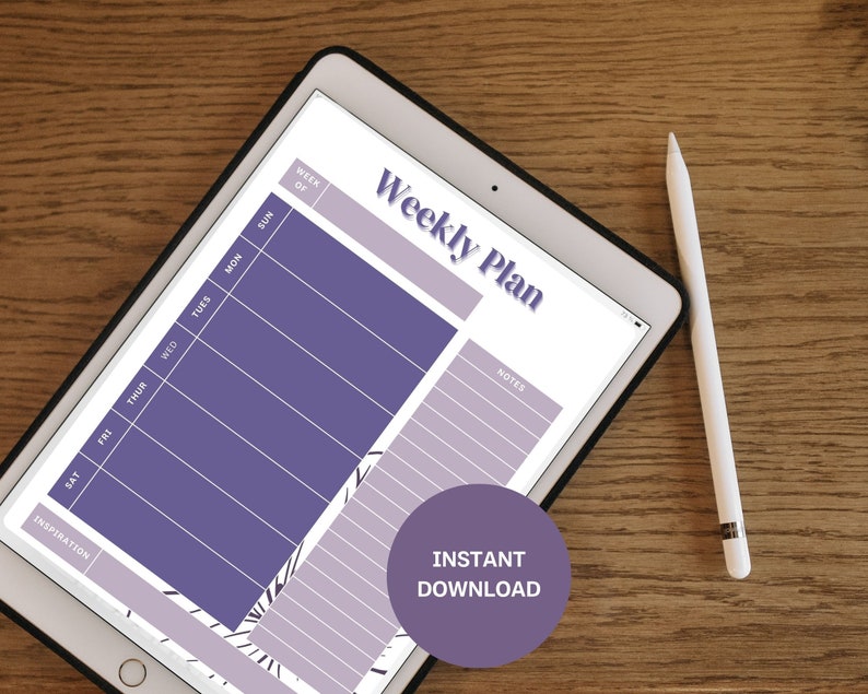 Editable Weekly Schedule Templates – Tailor Your Productivity - Etsy ...