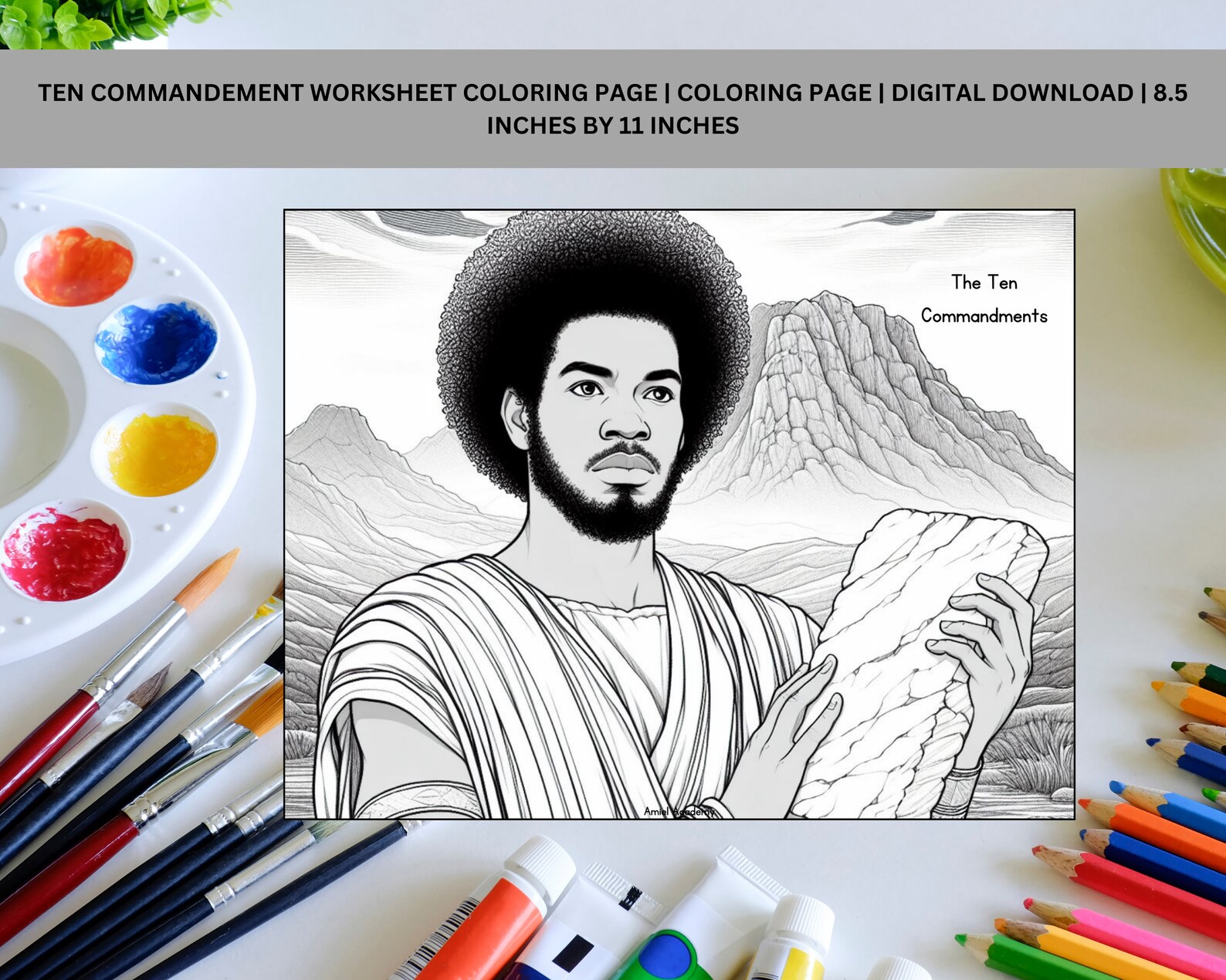Ten Commandment Worksheet 10 Commandment Coloring Page Our Father ...