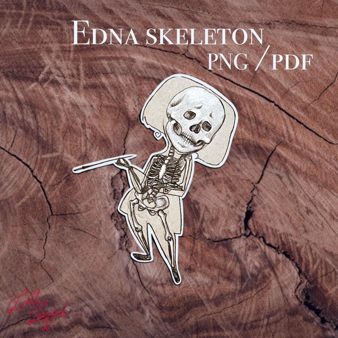 Autocollant Edna Squelette Png/pdf/jpg Produit Orignal Réalisé à La ...