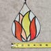 Fire Teardrop Stained Glass Suncatcher - Etsy