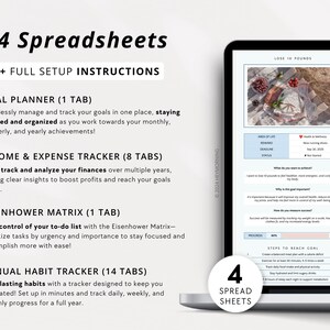 Goal Tracker 2025 Budget Spreadsheet Income and Expense Google Sheets ...