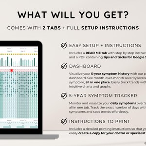 Multi-year Symptom Tracker Google Sheet 5-year Chronic Symptom Tracker ...