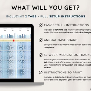 Medication Tracker Google Sheets Daily Supplement Spreadsheet Annual Medication Adherence ...