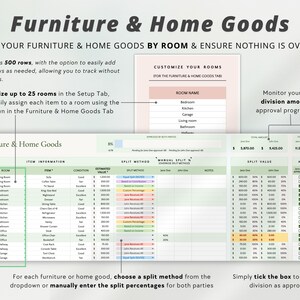 Divorce Planner Spreadsheet Asset Division Google Sheets Divorce ...