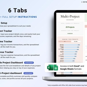 Project Cost Tracker Spreadsheet Project Budget Template Job Costing ...