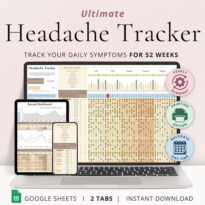 Pain Tracker for Excel - Etsy