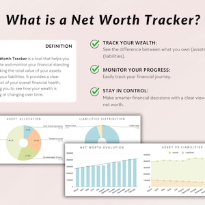 Net Worth Tracker Google Sheets Annual Net Worth Calculator Spreadsheet ...