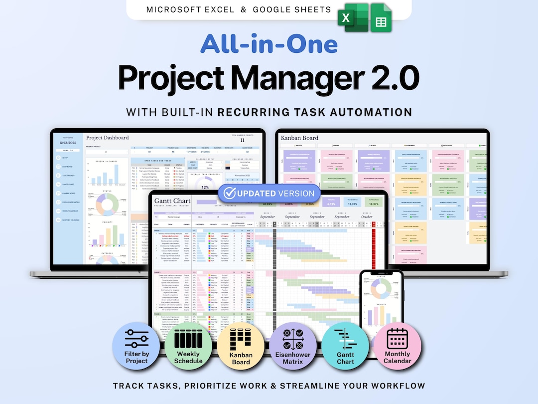Project Management Spreadsheet Team Project Task Tracker Google Sheets ...