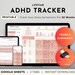 ADHD Tracker Google Sheets Symptom Tracker Spreadsheet Annual ADHD ...