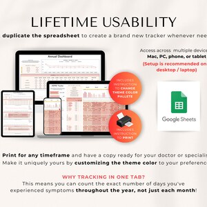 ADHD Tracker Google Sheets Symptom Tracker Spreadsheet Annual ADHD ...