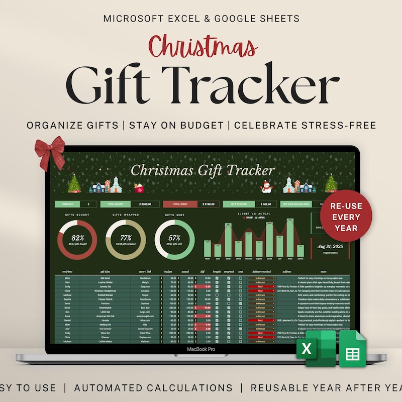 Dark Planner Spreadsheet - Etsy