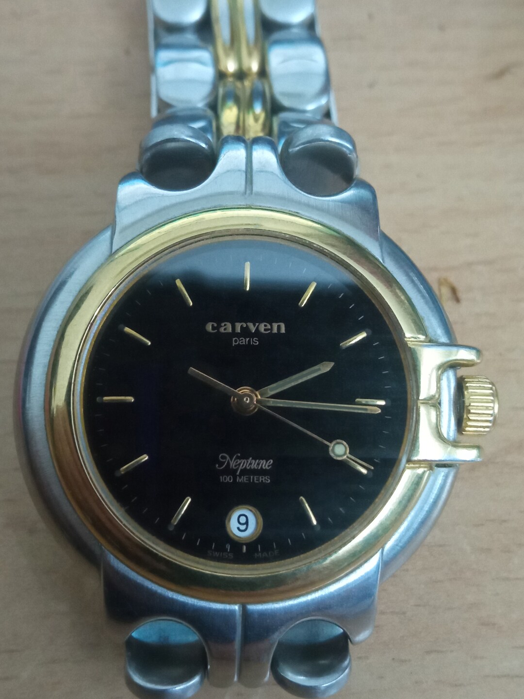CARVEN PARIS 38-466 Neptune Genuine , Caliber ETA 955.414 Swiss Unisex ...