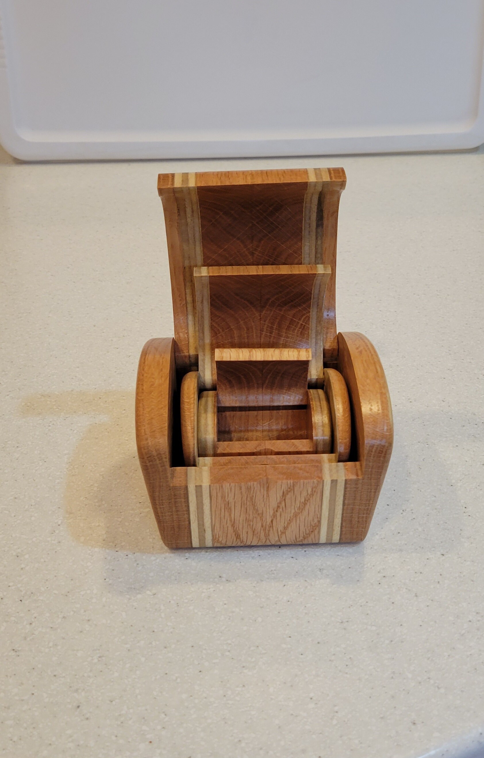 Nested Box Set, 3-piece, Red Oak With Ply Accent - Etsy