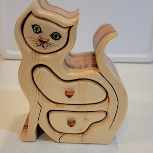Cat Band Saw Box Pattern: Wood Keepsake Jewelry Box (PDF). - Etsy
