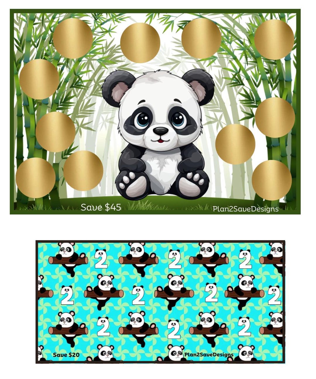 Digital-panda 2 DIY Scratch off and Mini Challenges Combo - Etsy