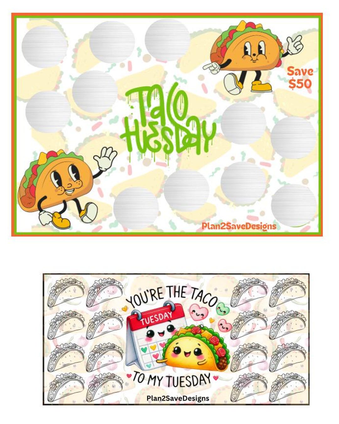 Digital-taco Tuesday DIY Scratch off and Mini Challenges Combo - Etsy