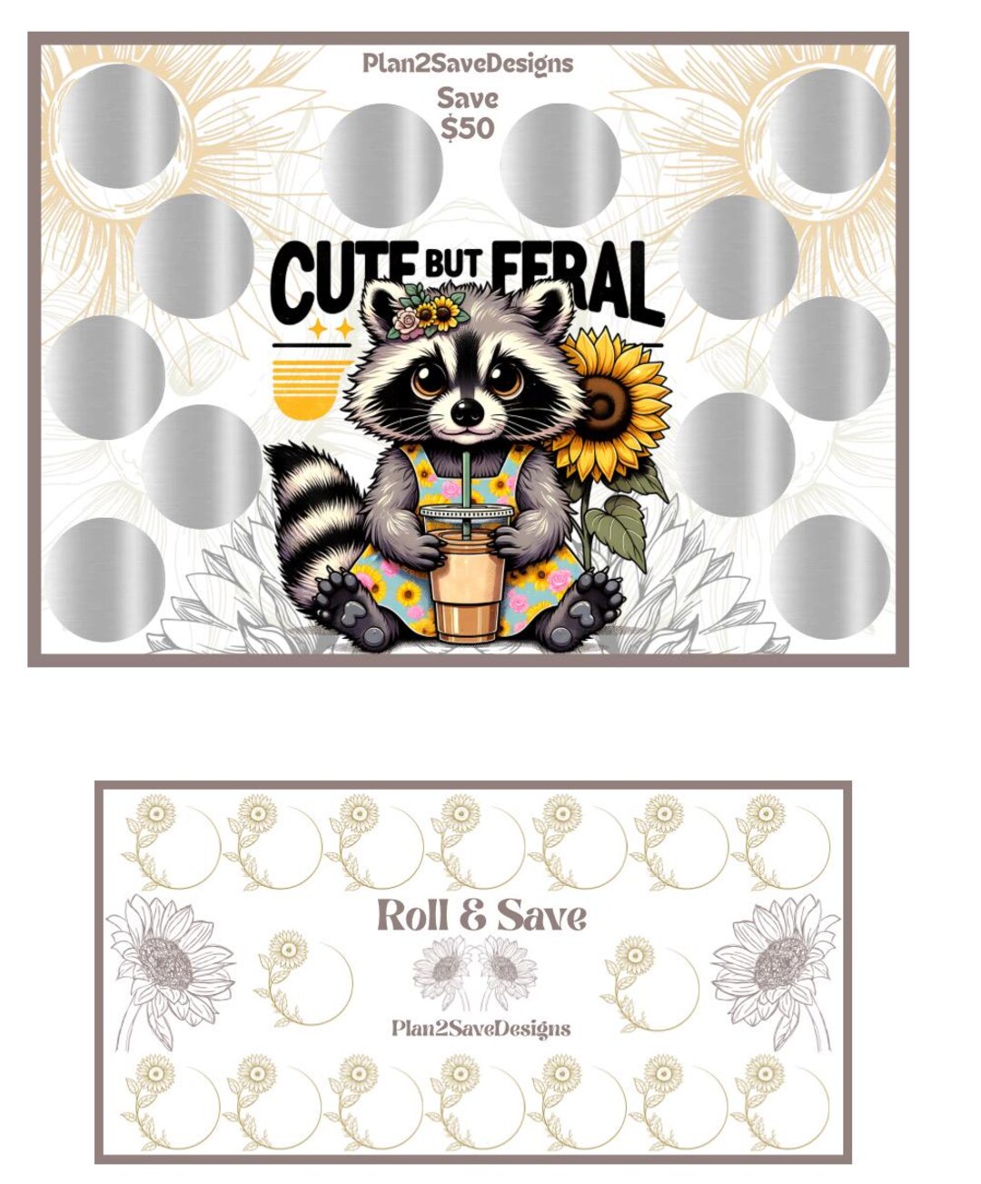 Digital-raccoon DIY Scratch off and Mini Challenges Combo - Etsy