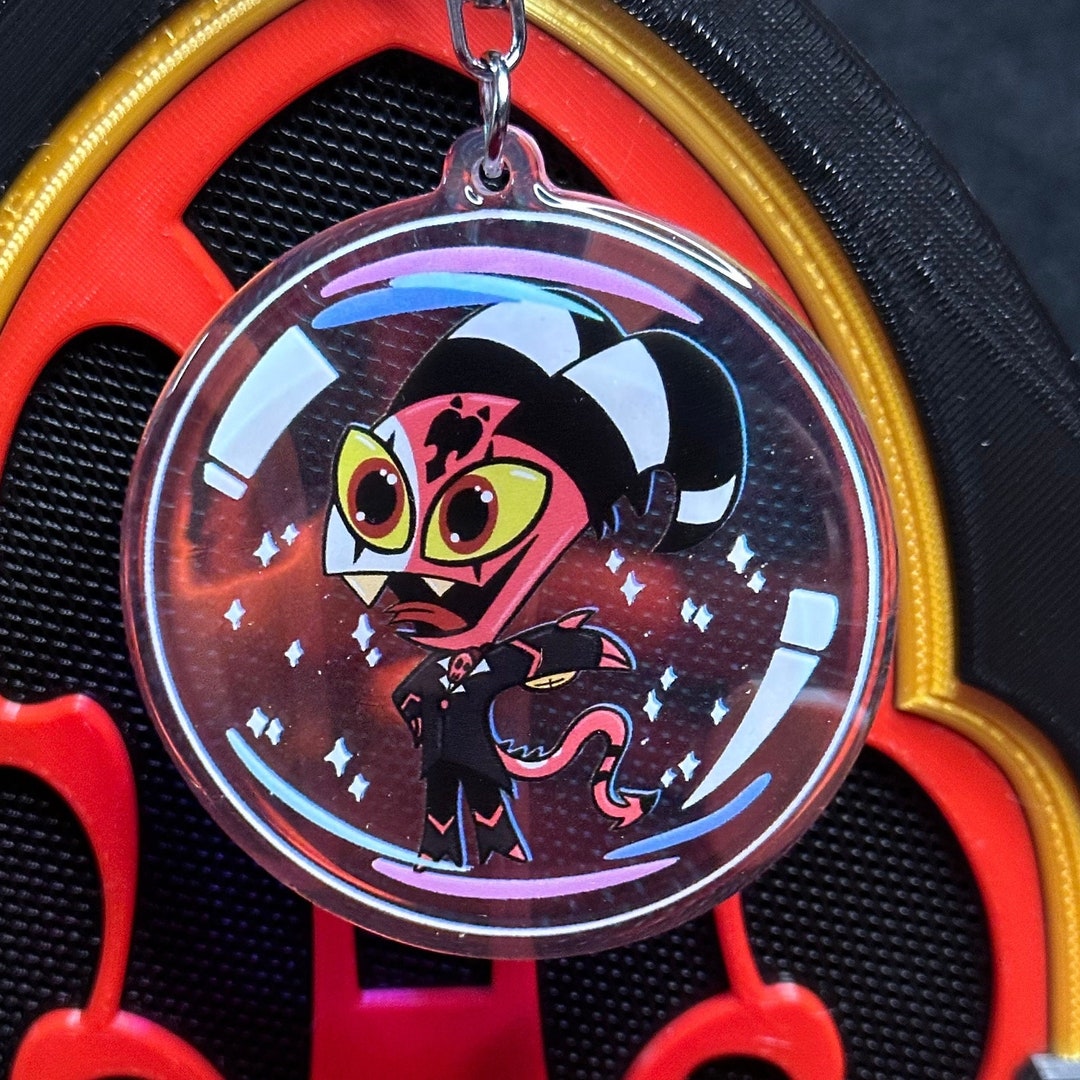 BLITZO Helluva Boss Bubble Rainbow Acrylic Double Sided Keychain - Etsy
