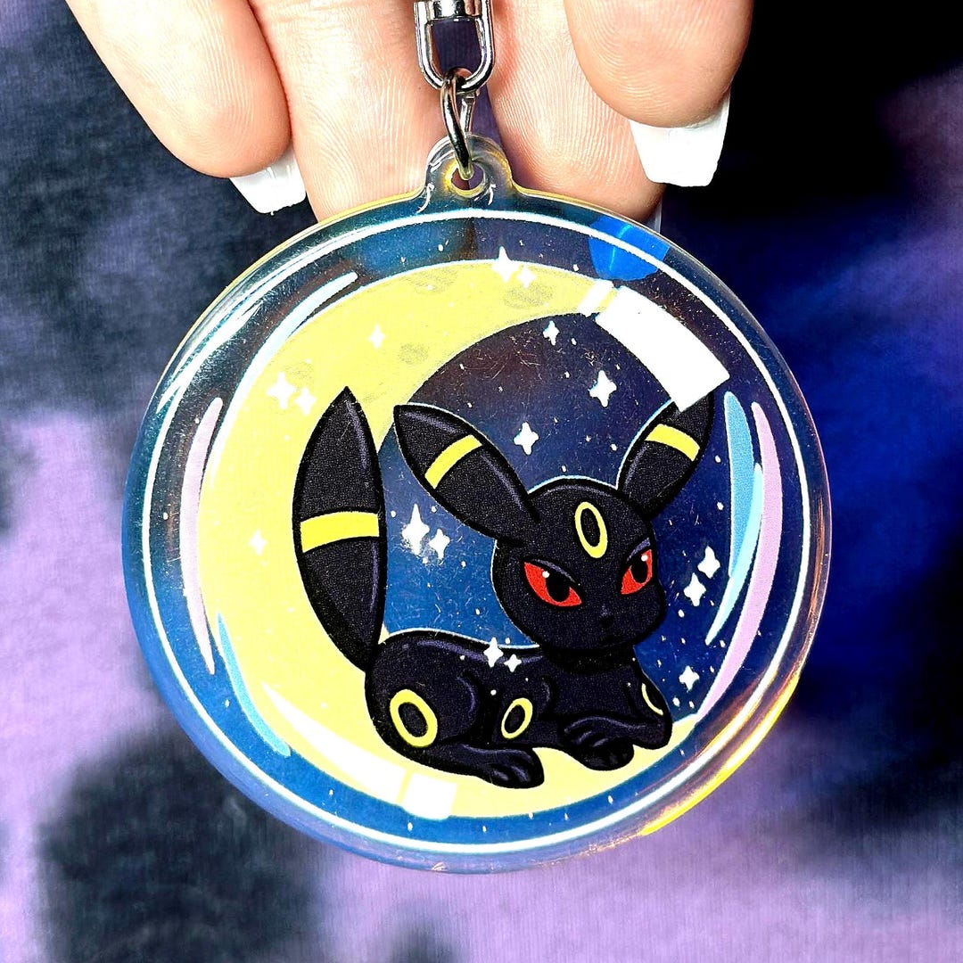UMBREON Pokemon EEVEELUTION Bubble Rainbow Acrylic Double Sided ...