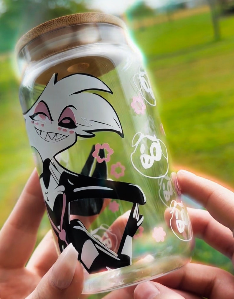 POISON Hazbin Hotel Angel Dust 16 Oz Glass Tumbler - Etsy
