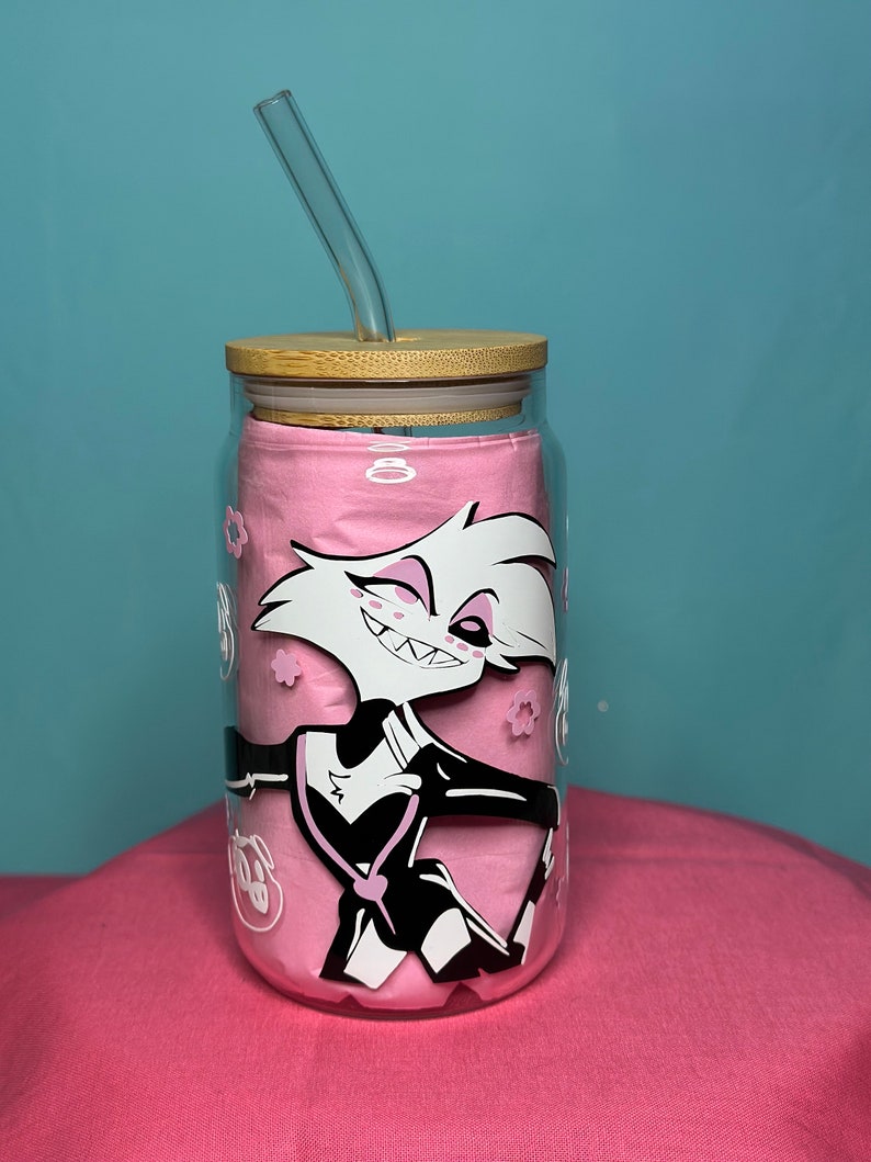 POISON Hazbin Hotel Angel Dust 16 Oz Glass Tumbler - Etsy