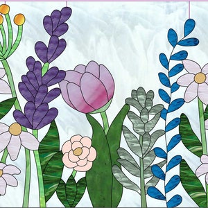 PATTERN * Wildflower Stained Glass * Hobby License - Etsy